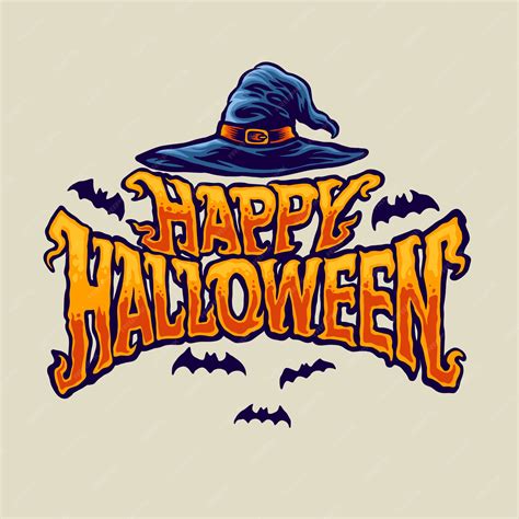 Premium Vector Happy Halloween Typography
