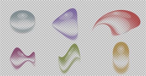 눈부심과 그림자가 있는 투명한 유리 구 격리된 3d 유리 구형 공 프리미엄 벡터