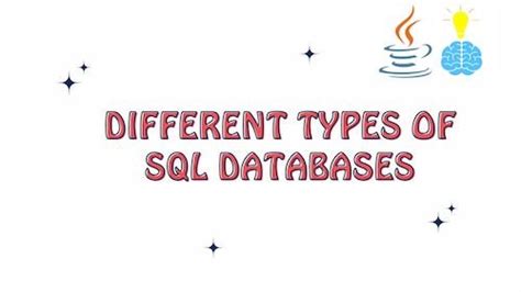 Different Types Of Sql Databases Javagyansite
