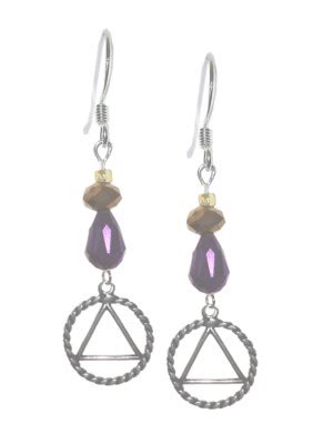 Aa Alcoholics Anonymous Jewelrybeaded Earrings1129 Med Size