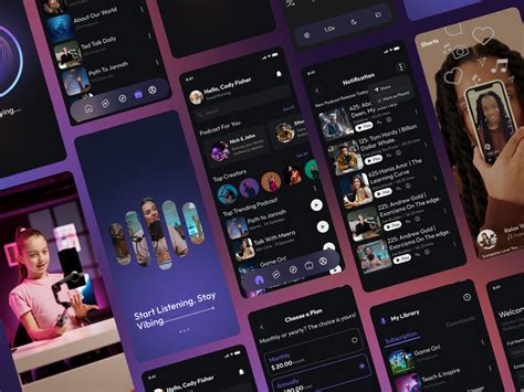 Wavify Ai Powered Podcast Mobile App Uiux Design By Ideatedlab