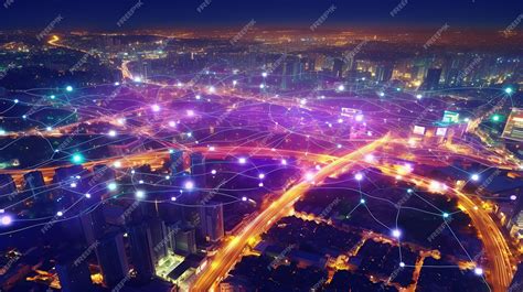 Premium Photo Advanced Communication And Global Internet Network Connection In Smart City
