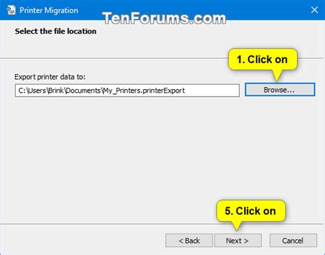 Backup And Restore Printers In Windows Tutorials