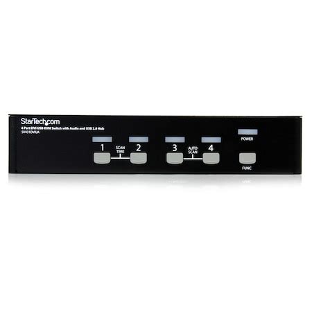 Startech Com 4 Port DVI USB KVM Switch With Audio And USB 2 0 Hub SV431DVIUA Zoro