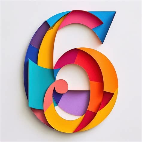 Alphabet Number 6 Art Shape Premium Photo Illustration Rawpixel