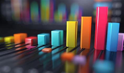 Colorful Bar Graph Illustrating Company Performance Metrics Premium Ai Generated Image