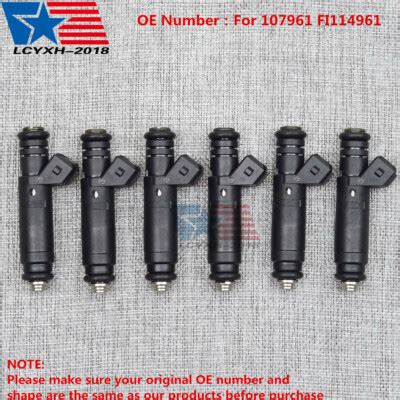 6x Fuel Injectors 60lb 630cc For Siemens Deka Vw Audi Gm Agu Ev1