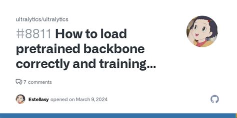 How To Load Pretrained Backbone Correctly And Training From Pretrained Backbone · Issue 8811