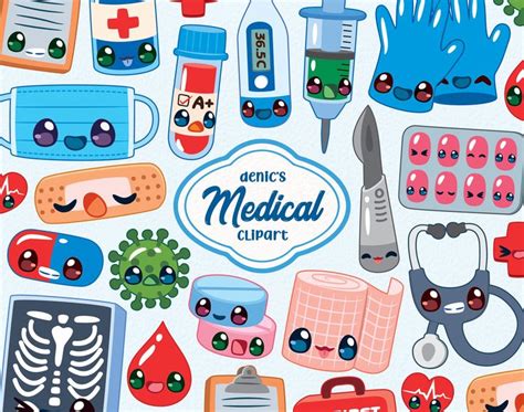 Medical Clipart Cute Medical Vector Hospitalization Body Check