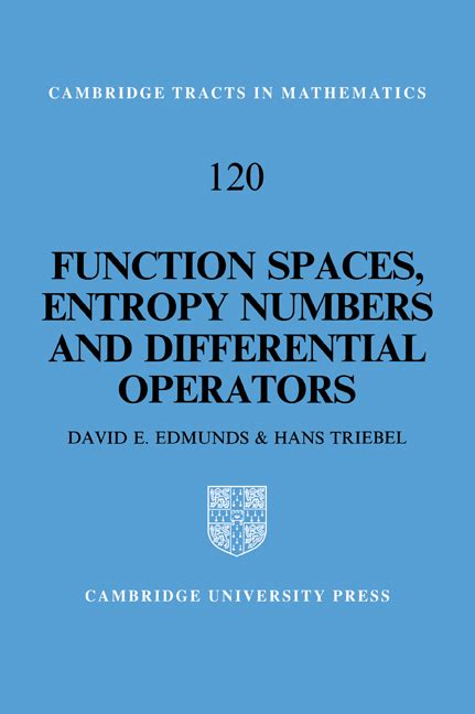 Function Spaces Entropy Numbers Differential Operators Cambridge