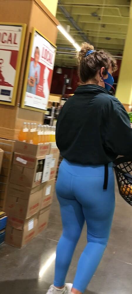 Curly Hair Pawg Left Me No Choice Light Blue Leggings Spandex