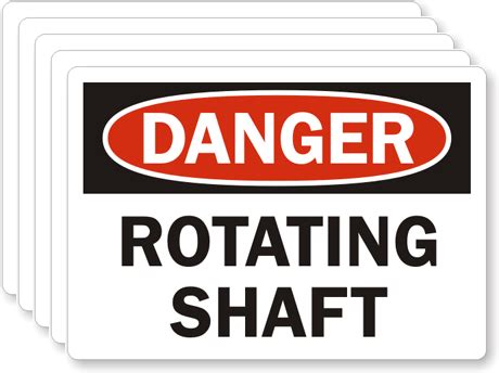 Rotating Equipment Labels Moving Machinery Labels