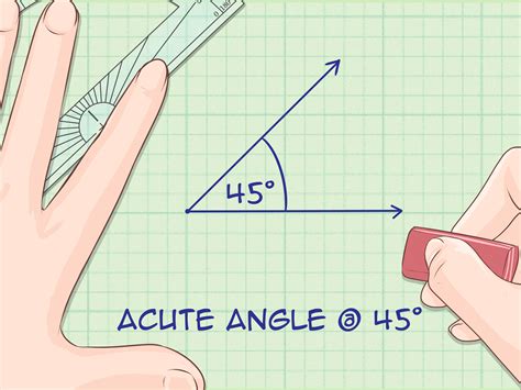 How To Make Angles In Math Using A Protractor 13 Steps