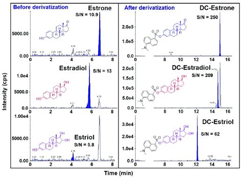 Comparison Of LC MS MS Responses Of Estrone Estradiol And Estriol Download Scientific Diagram