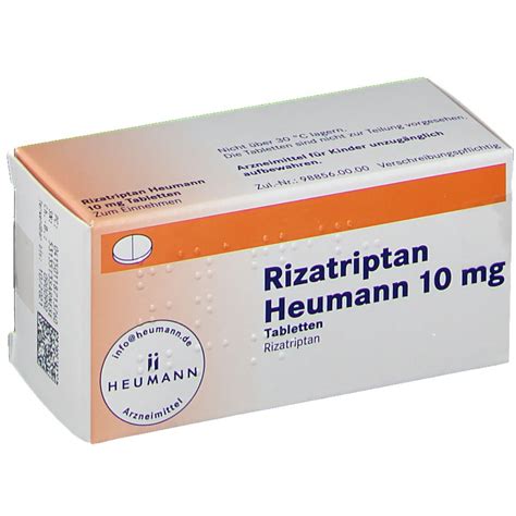 Rizatriptan Heumann 10 Mg 12 St Mit Dem E Rezept Kaufen Shop Apotheke