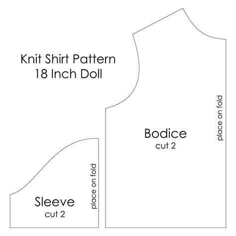 Downloadable Free Printable 18 Doll Clothes Patterns Free Printable Templates