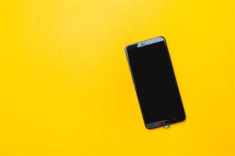 Premium Photo Smart Phone On Yellow