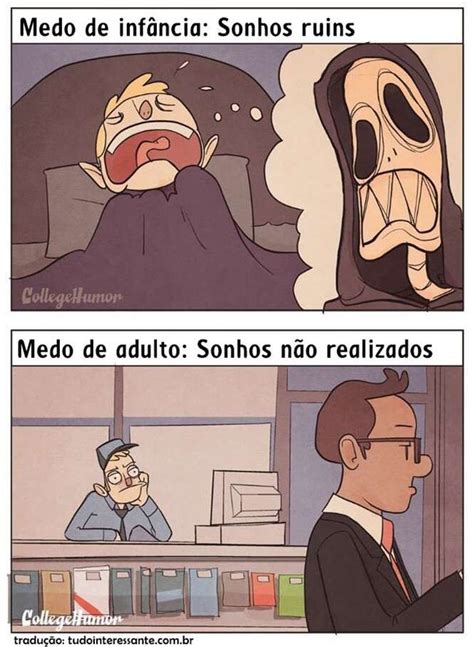 7 Medos De Criança Vs 7 Medos De Adulto