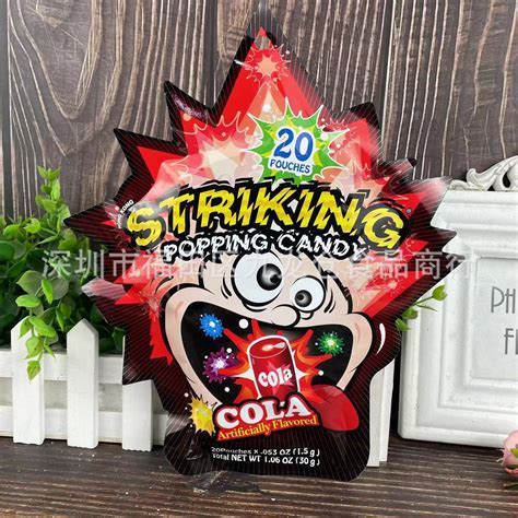索劲striking爆炸糖水果味可乐味跳跳糖创意糖果零食30g 12包 阿里巴巴