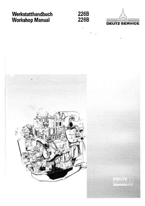 Deutz 226b Diesel Engine Workshop Manual