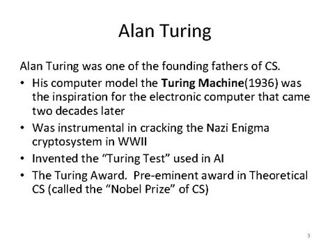 Turing Machines Chapter Plan Turing