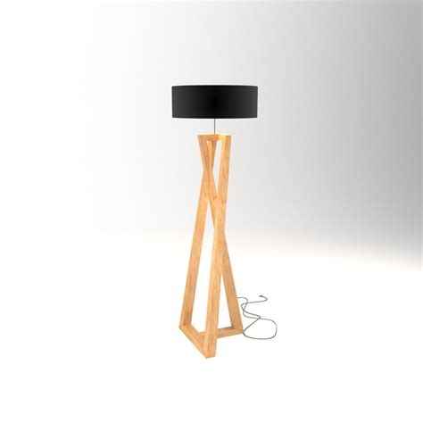 디자인 나무 바닥 램프 3d 모델 5 Max Fbx Obj Free3d