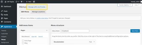 How To Create A Drop Down Menu In Wordpress Wp Engine