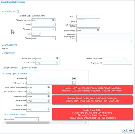 Is It Possible To Add Flex Fields To The Disability Info Form — Cloud