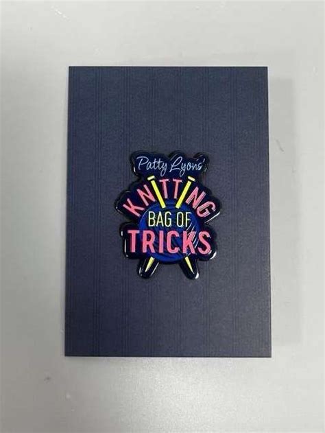 Bag Of Tricks Enamel Pin Patty Lyons Knitting Teacher