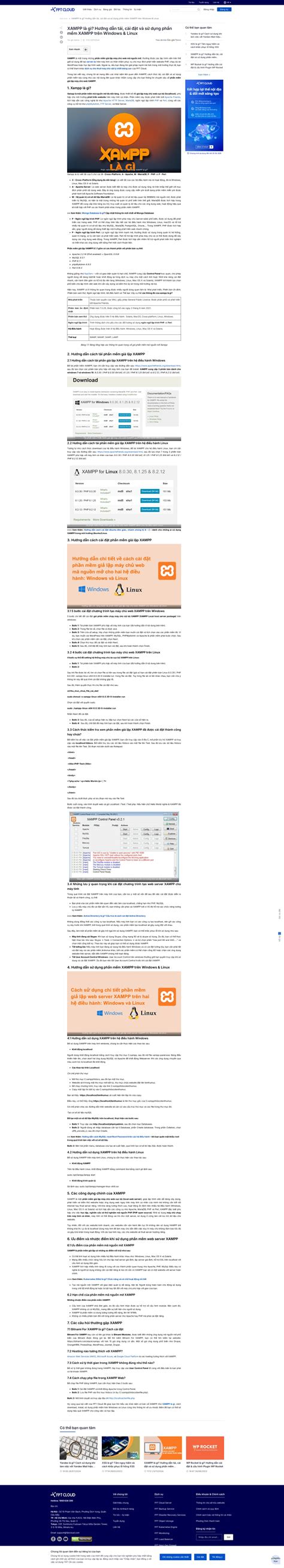 PPT XAMPP là gì Hướng dẫn tải cài đặt và sử dụng phần mềm XAMPP trên Windows Lin