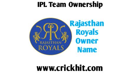 Rajasthan Royals Team Owner Name Rajasthan Royals Owner Ipl Crickhit