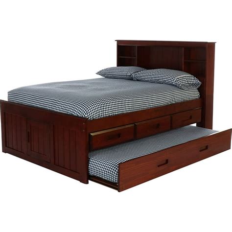 Discovery World Furniture Full Size Bed With Bookcase Headboard 3