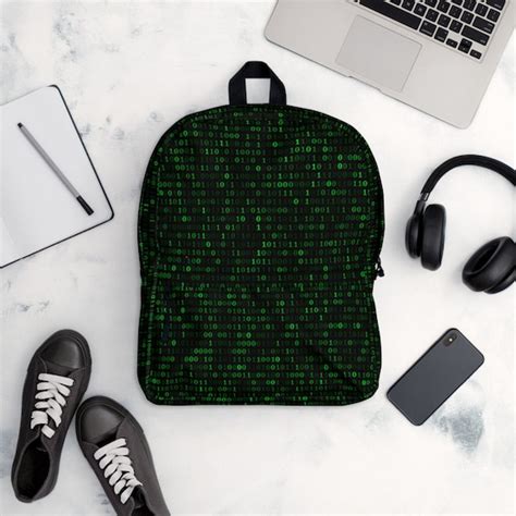 Hacker Backpack Binary Backpack Coding Backpack Coder Etsy