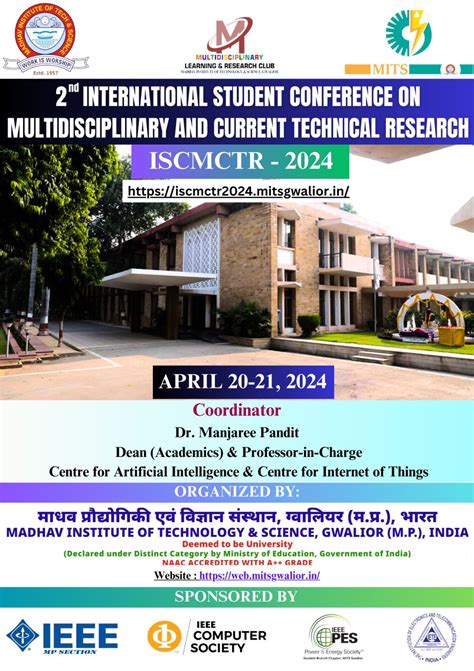 Abhinav Tiwari On Linkedin Iscmctr2024 Internationalconference Multidisciplinaryresearch…