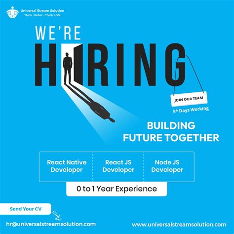 universal stream solution llc on linkedin ussllc joinourteam reactnative reactjs nodejs