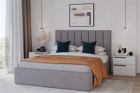 Кровать Вега Floor 180 Velvet Grey купить в Москве по цене 40 990 рублей в интернет магазине