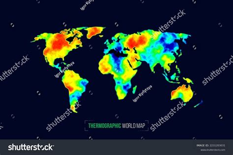 Heat Map Global A Map Of The World With Distinct Colors Representing