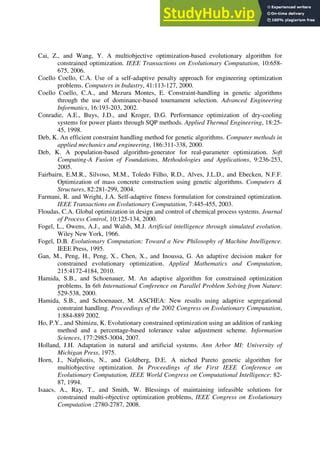 A Genetic Algorithm For Constraint Optimization Problems With Hybrid Handling Of Penalty Scheme