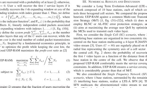 Qos Levels Provided By The Mrt And Heuristic Uep Ram Heu Uep Ram