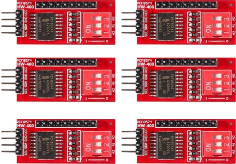 Qccan 6pcs Pcf8574 Pcf8574t Io Expansion Board Io Expander I2c Iic Port Interface