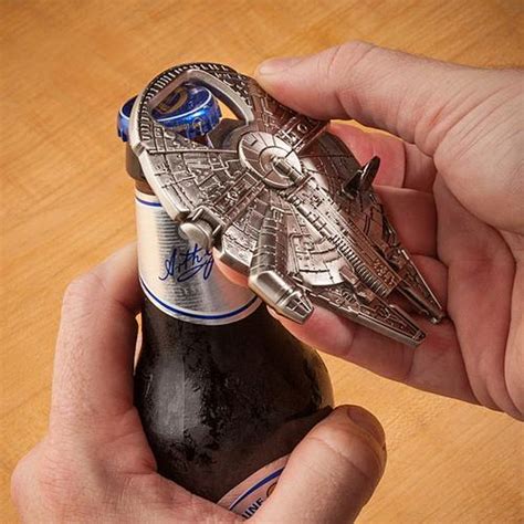 Star Wars Millennium Falcon Shaped Bottle Opener Gadgetsin