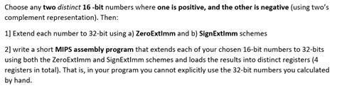 Solved Choose Any Two Distinct 16 Bit Numbers Where One Is