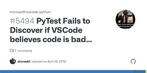 Pytest Fails To Discover If Vscode Believes Code Is Bad Even If Its Not