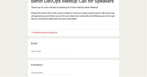 Berlin Devops On Linkedin Berlin Devops Meetup Call For Speakers