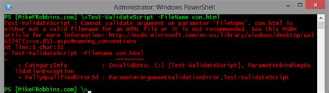 Powershell Parameter Validation Building A Better Validatepattern With Validatescript