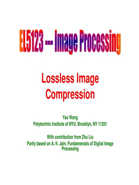 Lecture9 Lossless Coding Pdf Data Compression Fax