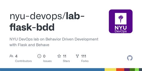 github nyu devops lab flask bdd nyu devops lab on behavior driven