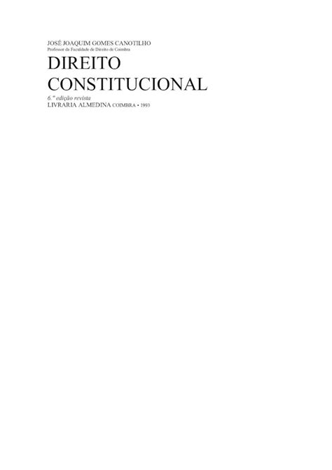 Pdf Direito Constitucional Gomes Canotilho Dokumentips