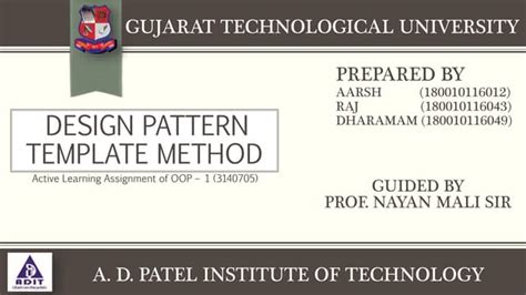 Design Pattern Template Method In Java Ppt
