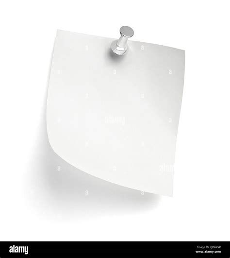 Note Paper Push Pin Message Red White Black Stock Photo Alamy